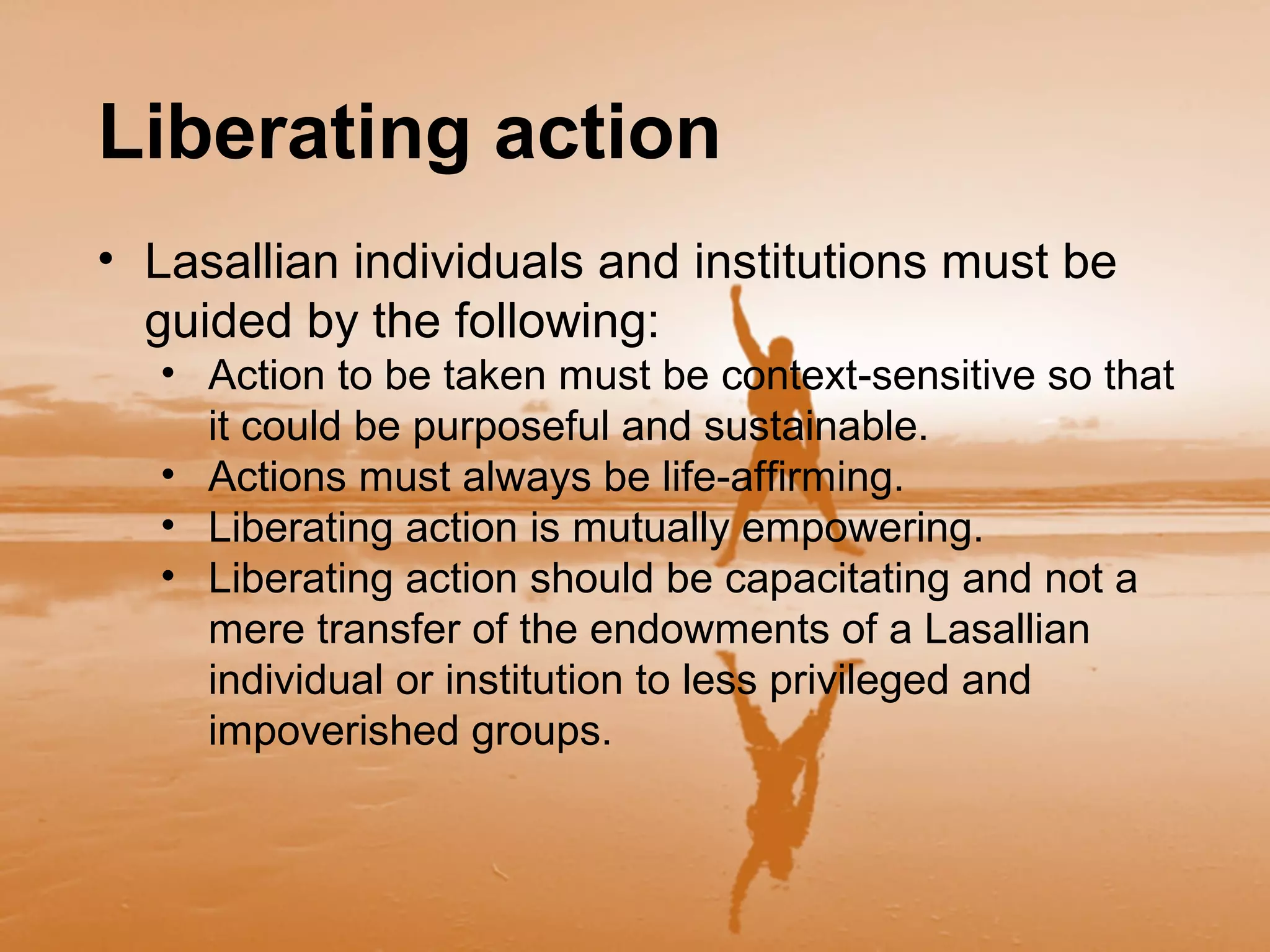 Principles of Lasallian Social Development | PPT