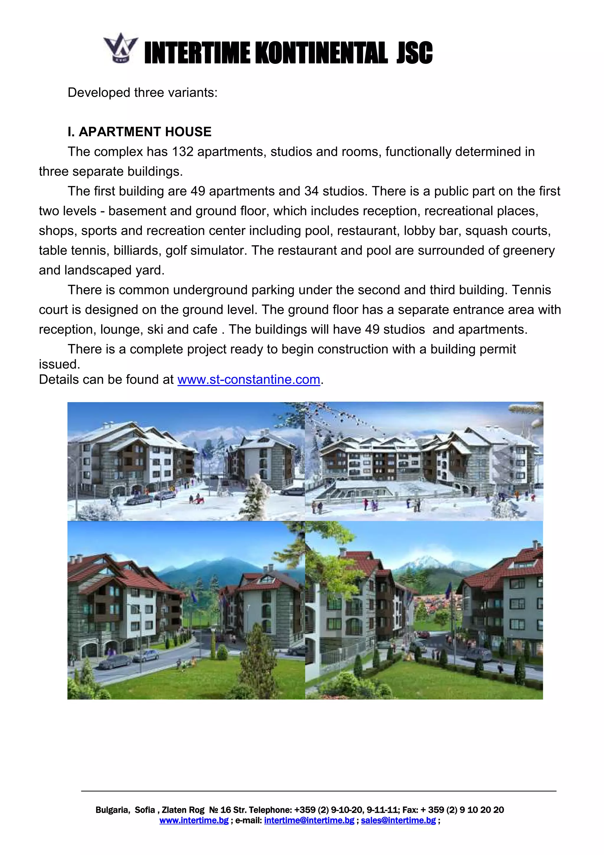 Presentation project Bansko $ (1) | PDF