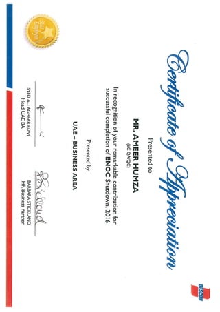 ENOC DESCON Certificate | PDF