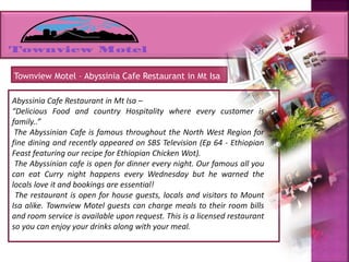 townview motel in mount isa | PPT