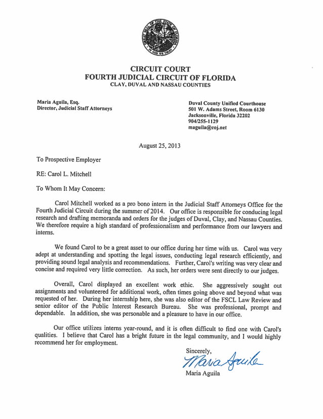 Maria Aguila PE Letter of Recommendation | PDF