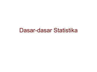 00 dasar statistika | PPT