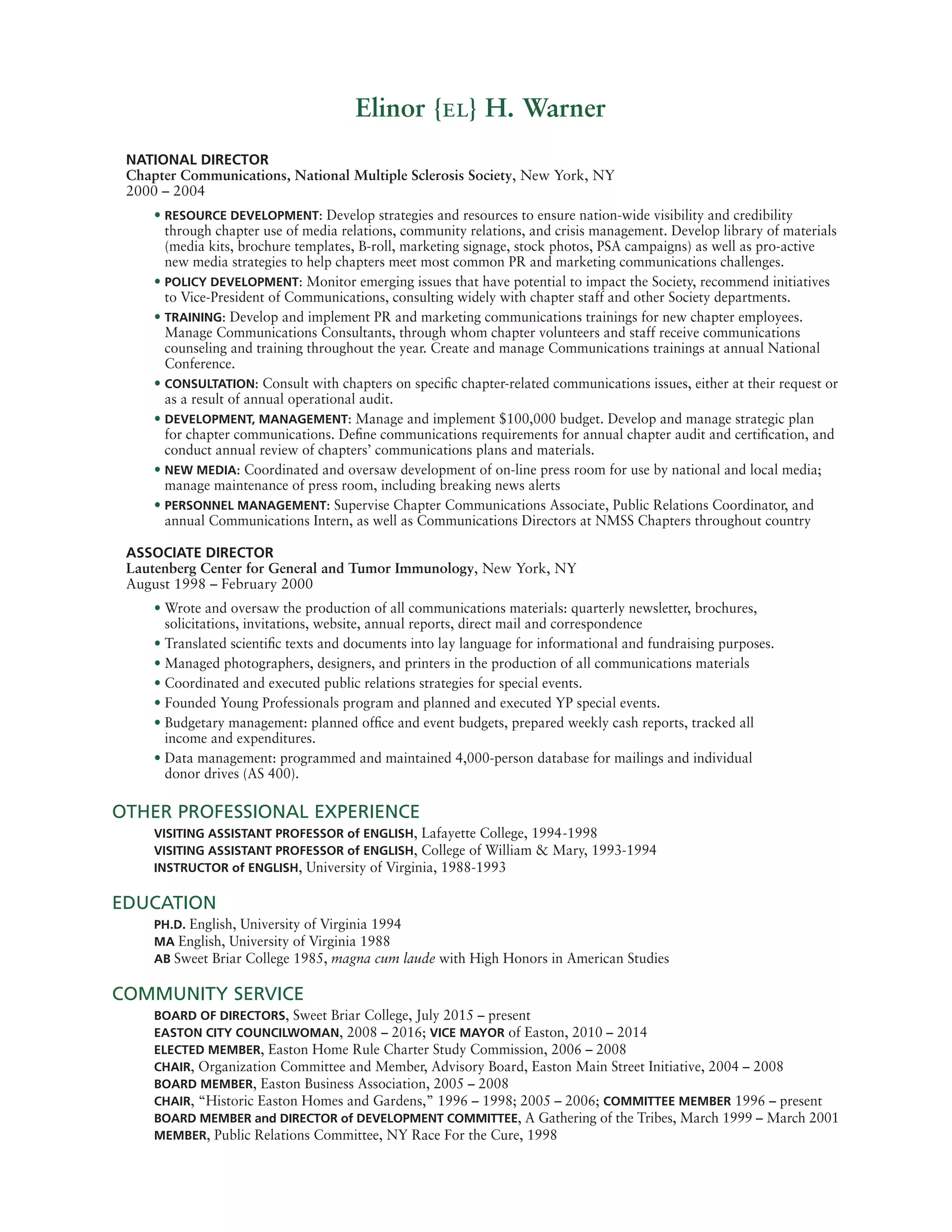 ElinorWarner_CV | PDF