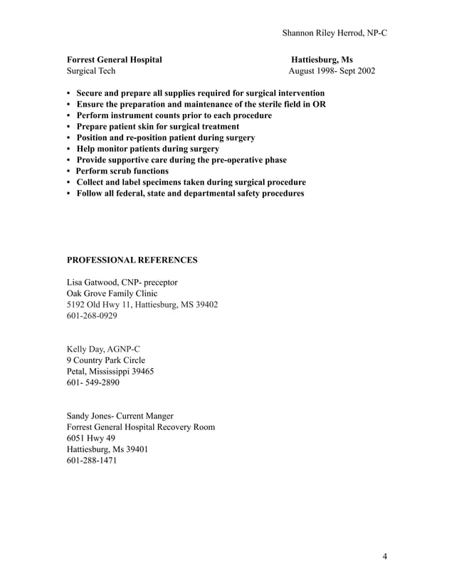 Shannon's resume fnp-pdf2 | PDF