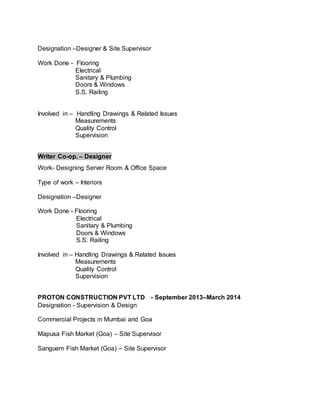 Brendan Resume '15 | DOCX | Careers