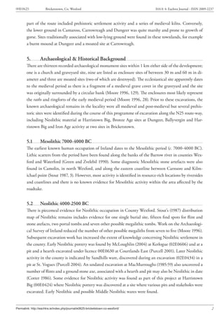 Archaeological Excavation Report E0625 - Bricketstown, Co. Wexford ...