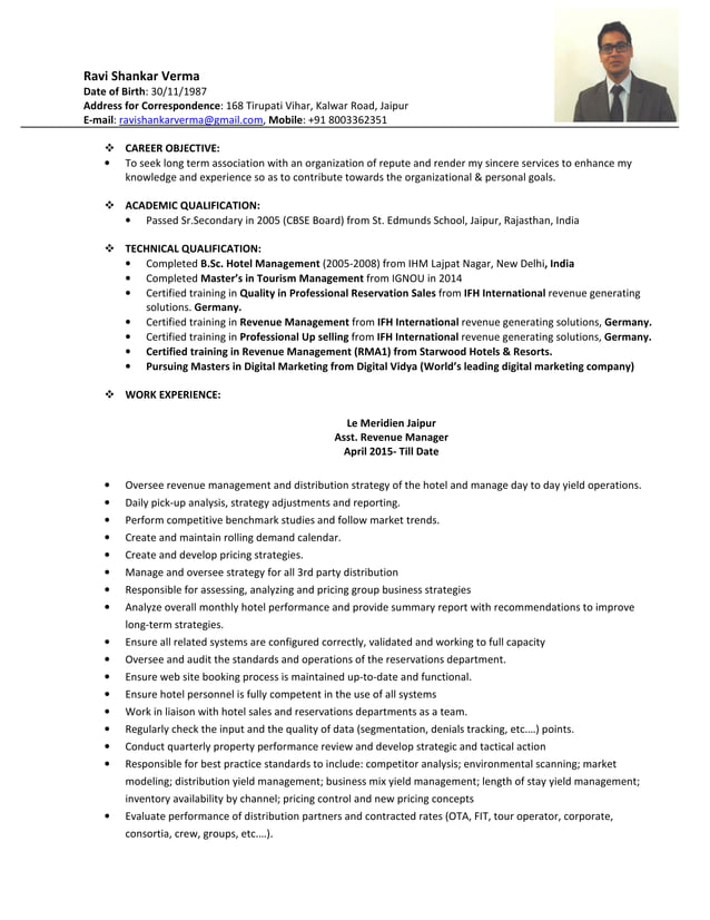 Ravi Verma - Resume 2016 A | PDF