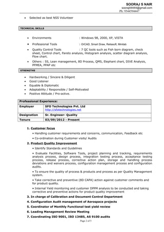 Resume 23-05-16 | PDF