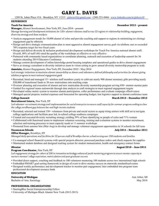 Davis,Gary.Resume.May2015 | PDF