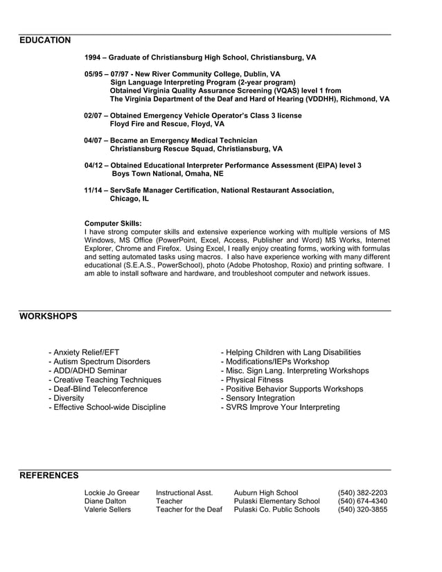 Jimmy Hinkley Resume 2015 | PDF