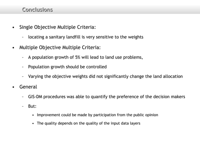 Evaluating GIS-DM procedures | PPT