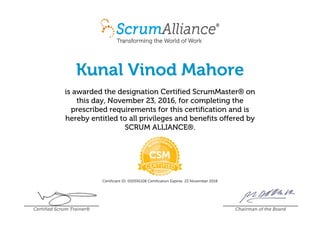 Certified ScrumMaster® | PPT