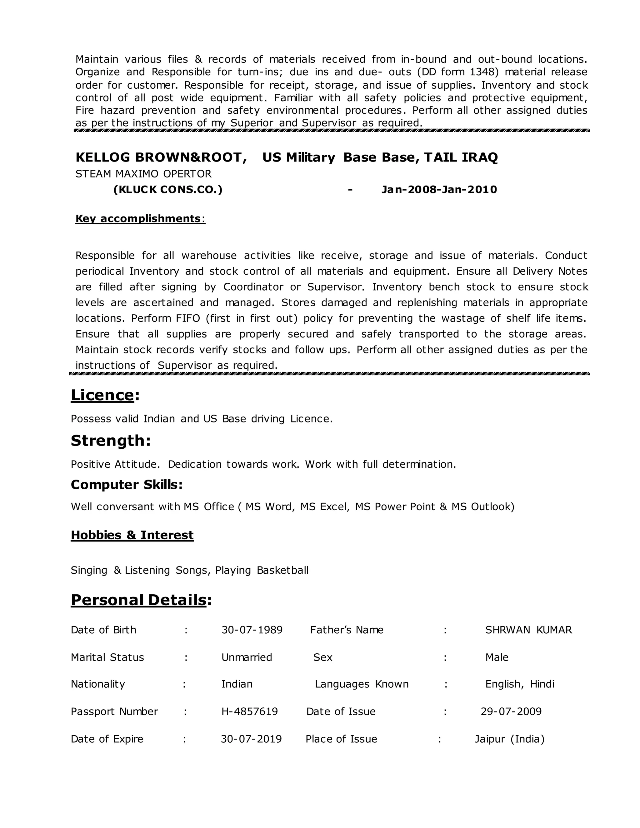 Resume manish | DOCX