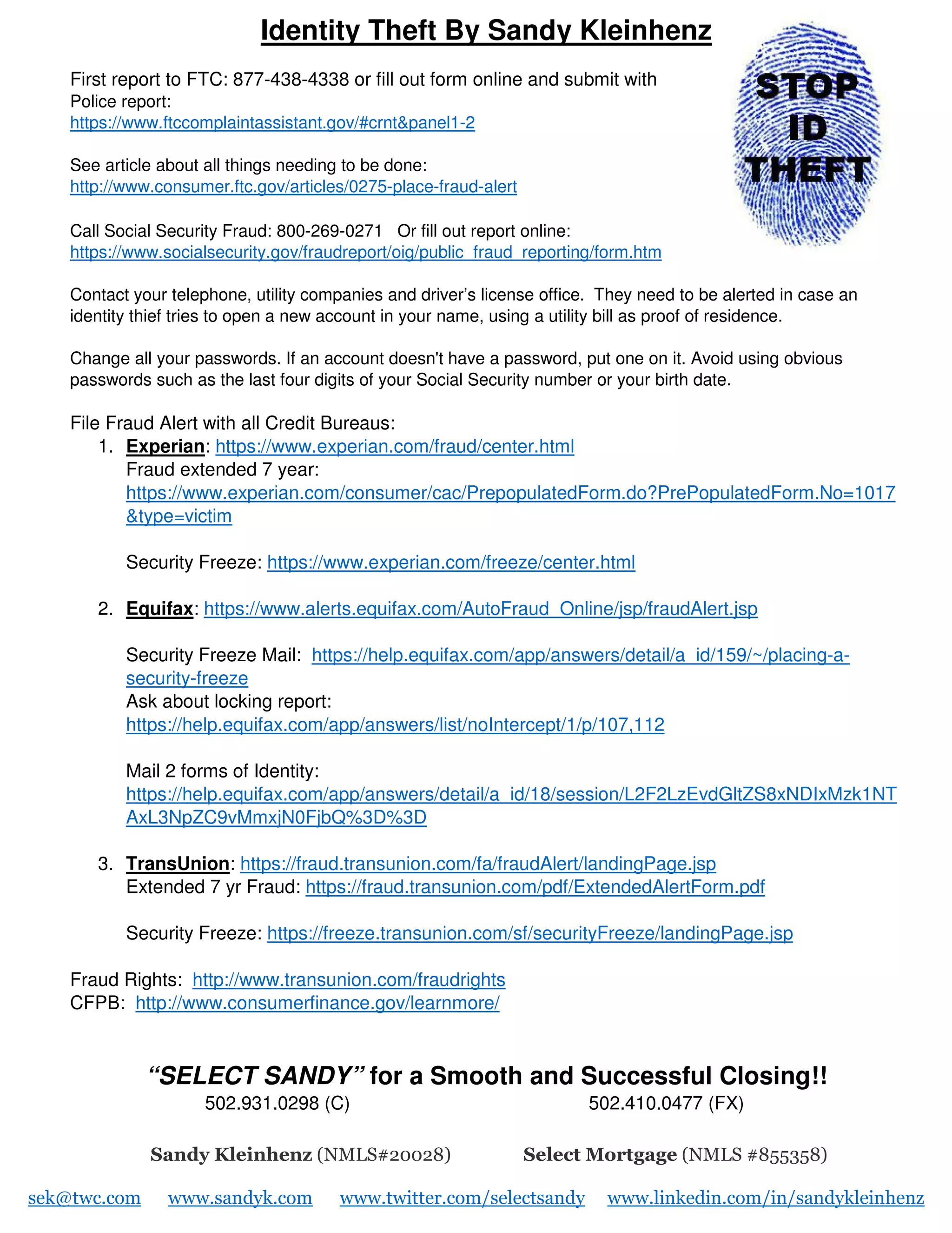 Identity Theft Marketing by SK | PDF