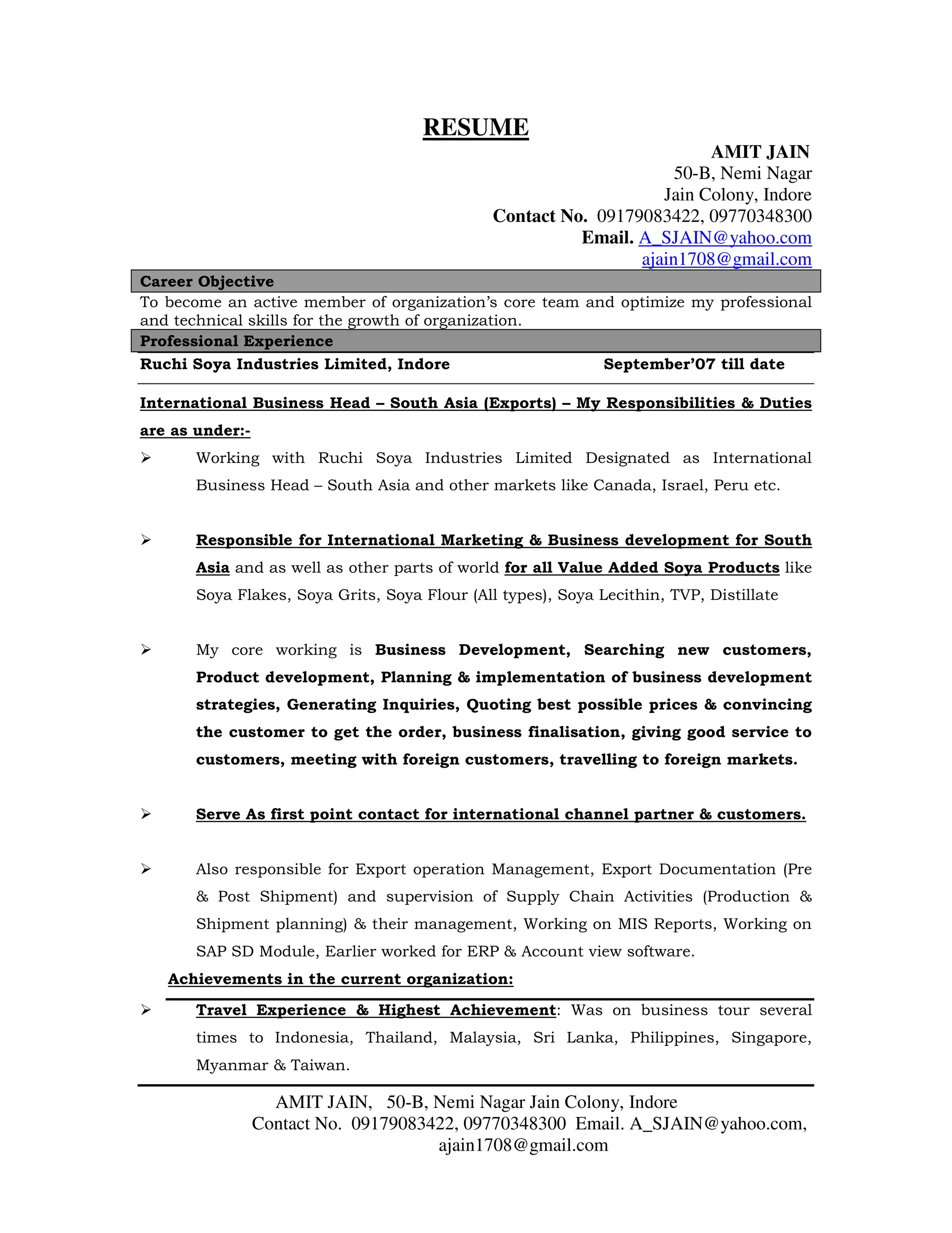 New Resume - Amit | PDF