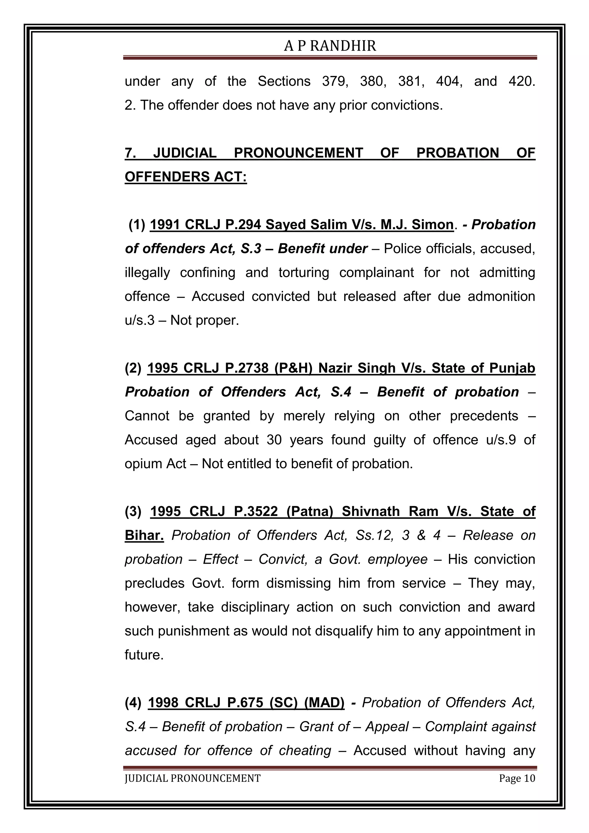 useful judgment of probation of offender act | PDF