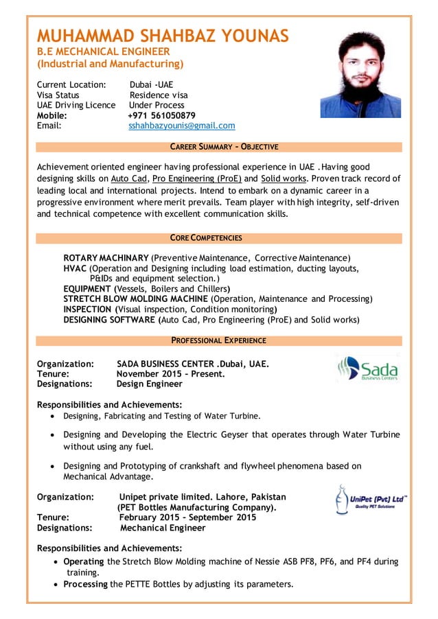 CV_ Engineer Shahbaz CV (1) | PDF