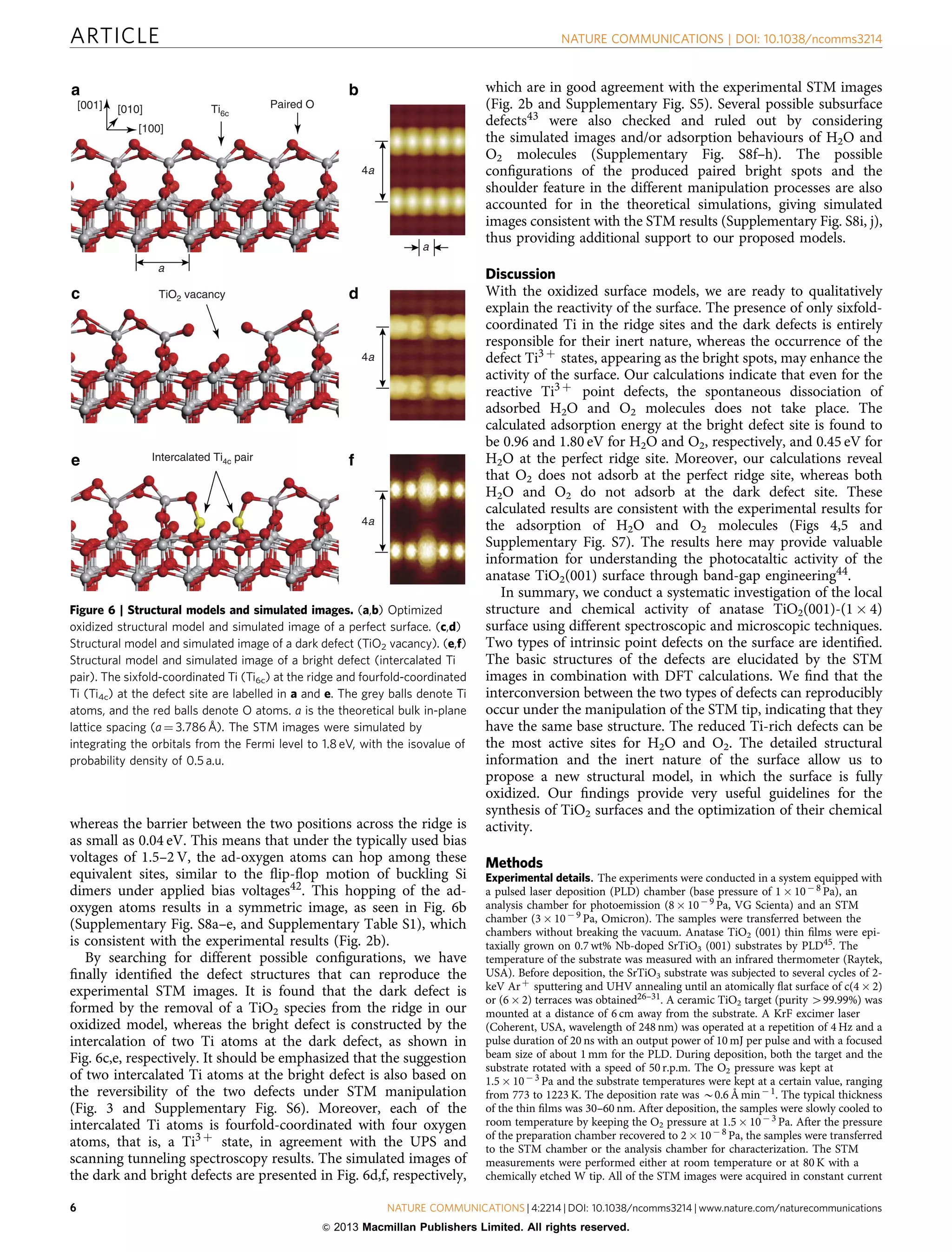 Role of point defects on the reactivity of reconstructed anatase ...