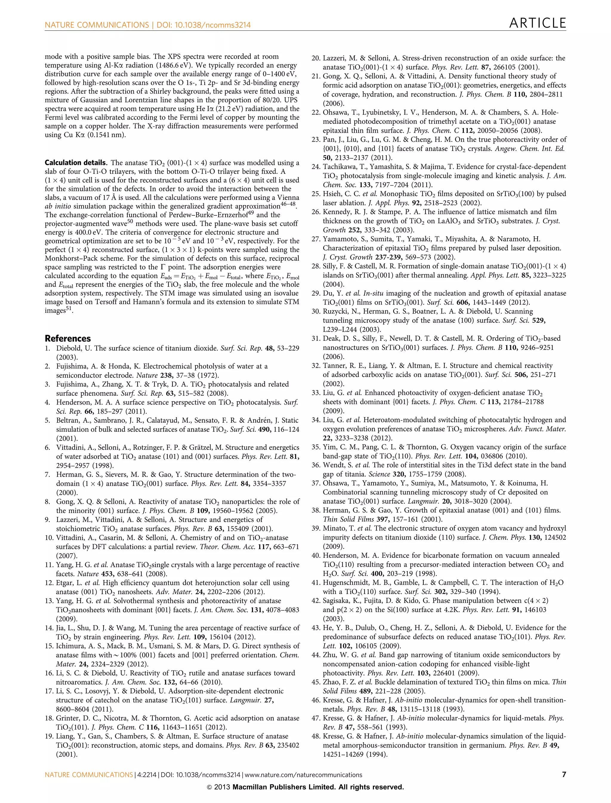 Role of point defects on the reactivity of reconstructed anatase ...