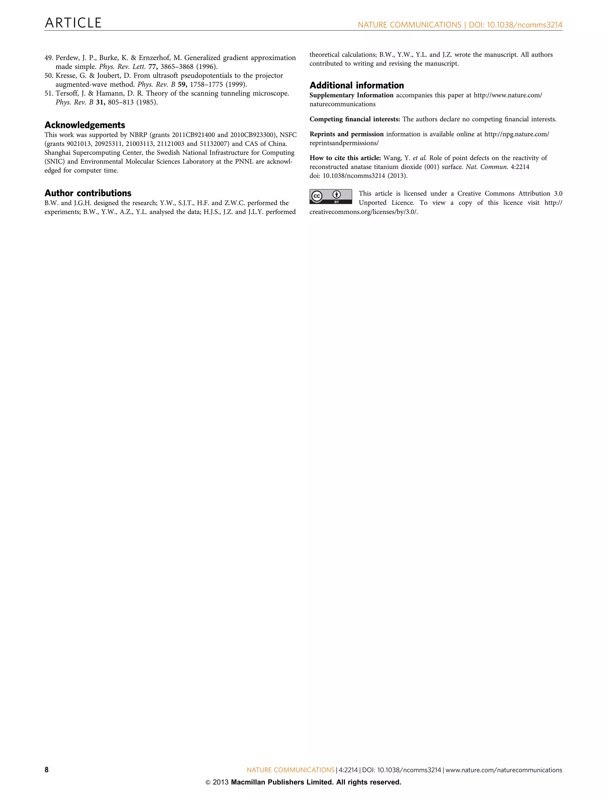 Role of point defects on the reactivity of reconstructed anatase ...
