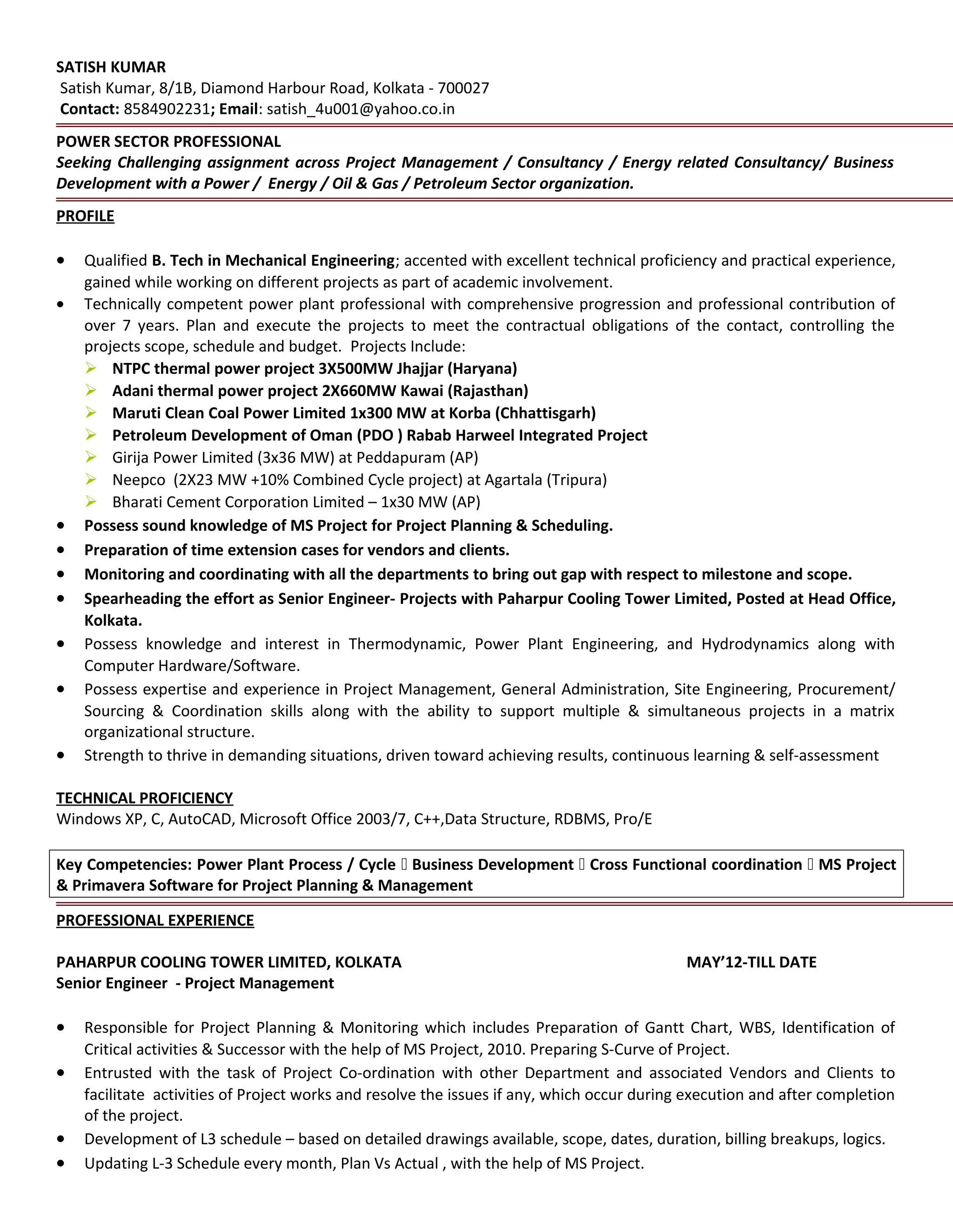 Satish Resume (21062016) | DOC