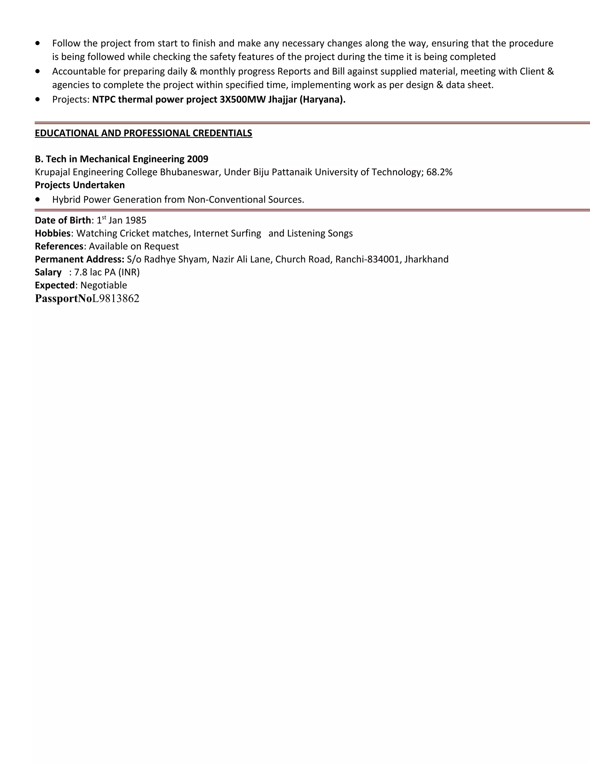 Satish Resume (21062016) | DOC