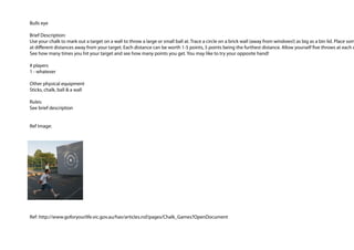 Traditional and pervasive games -- examples | PDF