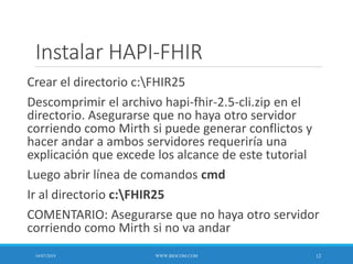Como instalar un Servidor HAPI-FHIR. | PDF