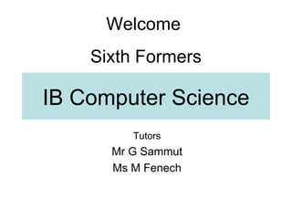 IB Intro to CS | PPS