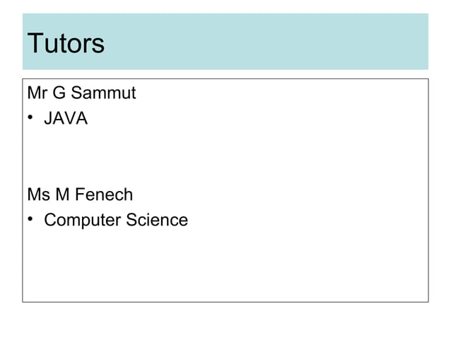 IB Intro to CS | PPS