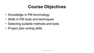 Introduction to the Project Management | PPTX