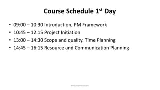 Introduction to the Project Management | PPTX