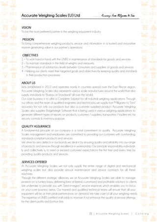 Introduction to Accurate Weighing Scales Company of Uganda | PDF