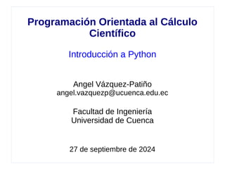 Introducción al lenguaje de programación Python | PDF