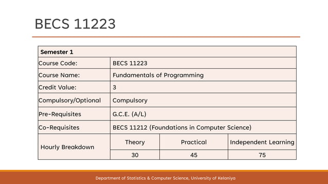 foundations of computer science BECS 11223 | PDF | Programming Languages | Computing