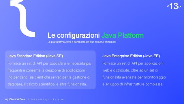 Introduzione al java | PPTX | Programming Languages | Computing