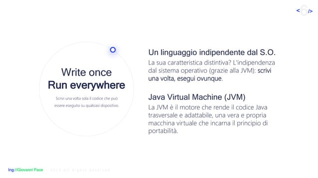 Introduzione al java | PPTX | Programming Languages | Computing
