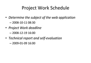 Introduction to Web Application Course | PPT