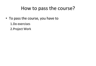 Introduction to Web Application Course | PPT