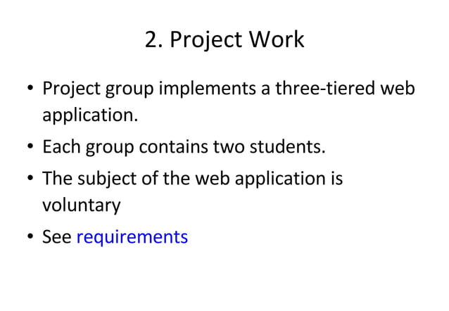 Introduction to Web Application Course | PPT