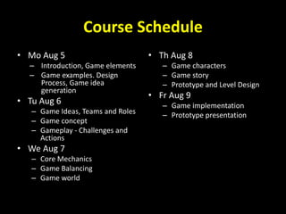 Introduction to Game Design | PPTX