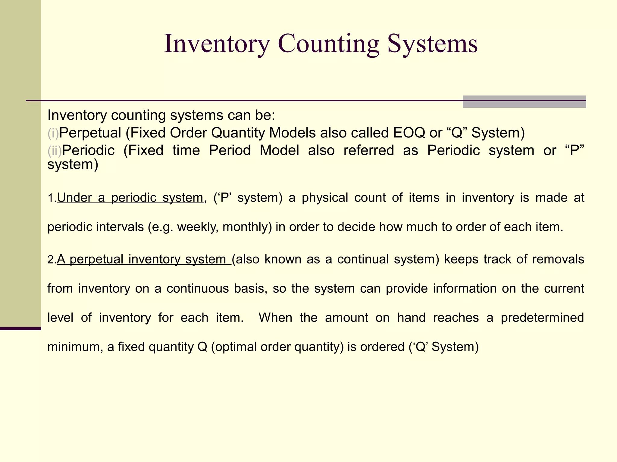 inventory management | PPT