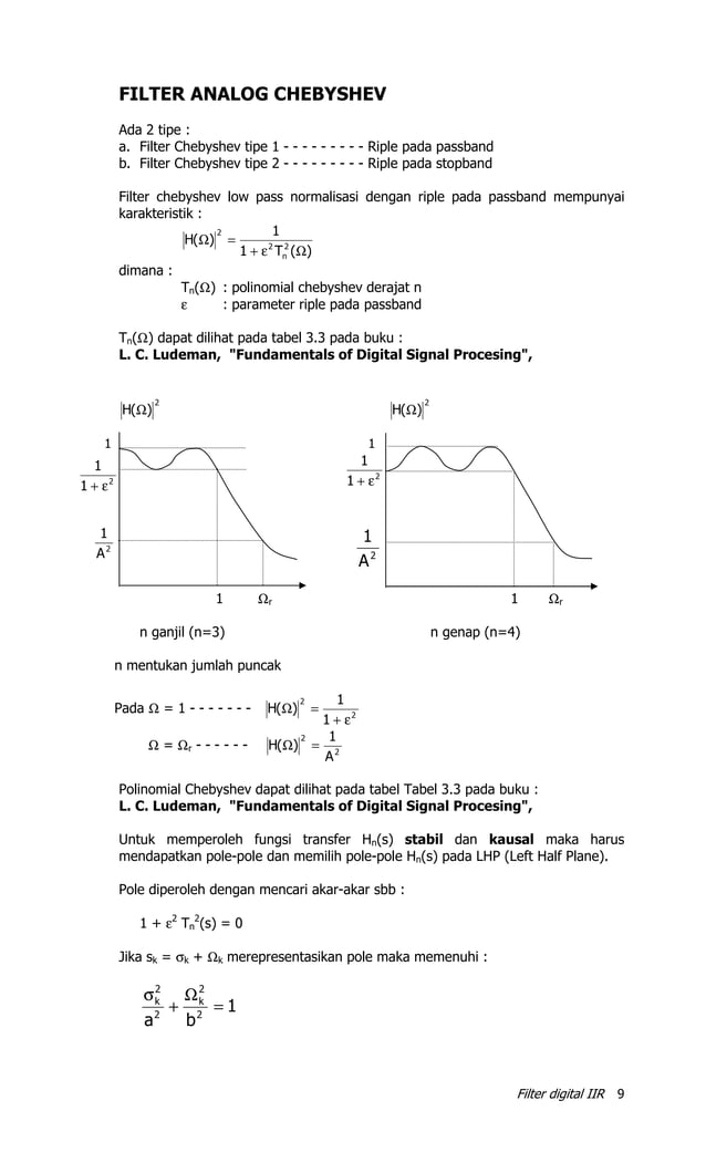 Design Filter IIR | PDF
