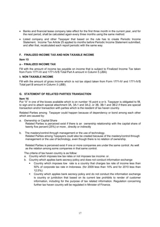 INSTRUCTION FOR THE COMPLETION OF INCOME TAX RETURN FOR CORPORATE ...
