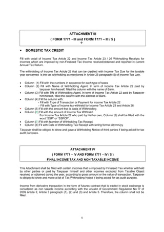 INSTRUCTION FOR THE COMPLETION OF INCOME TAX RETURN FOR CORPORATE ...
