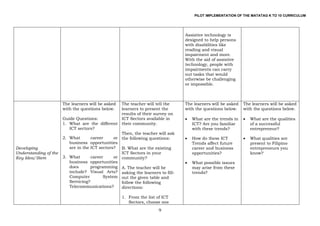 00 Matatag-Lesson Exemplar-TLE-ICT7_W1_v2 | PDF