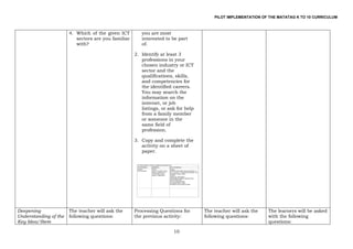 00 Matatag-Lesson Exemplar-TLE-ICT7_W1_v2 | PDF
