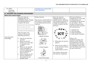 00 Matatag-Lesson Exemplar-TLE-ICT7_W1_v2 | PDF
