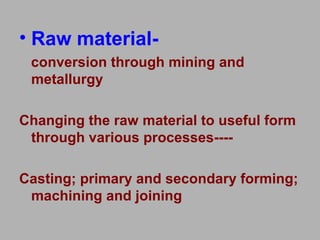 manufacturing science -NITC | PPT