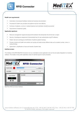 MedITEX IVF with RFID | PDF